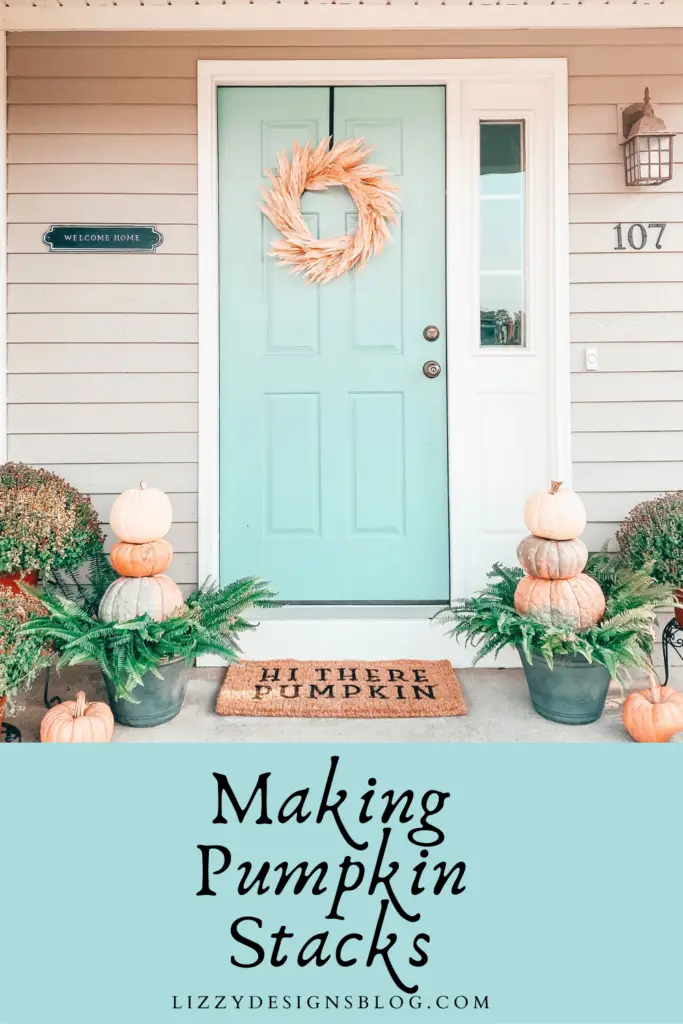 Making a Pumpkin Stack for the Porch with Real Pumpkins