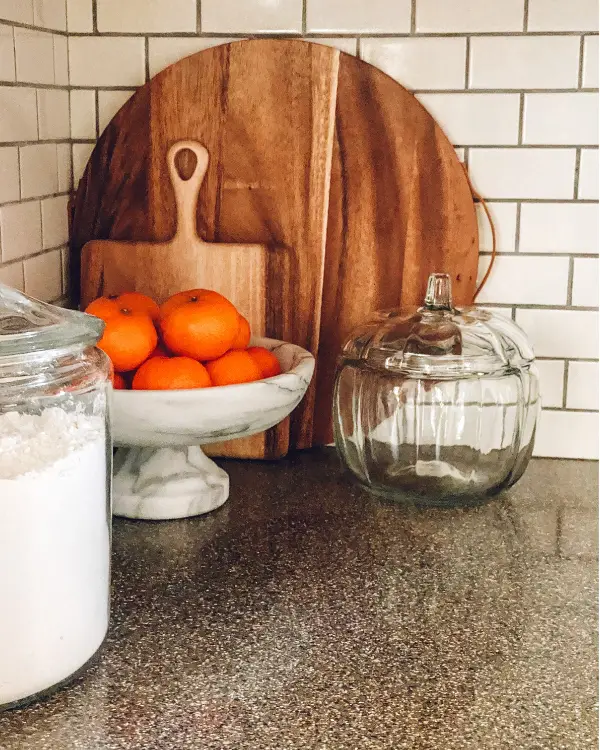 Simple Fall Decor Ideas: Everyday Items in Fall Colors and PUMPKINS