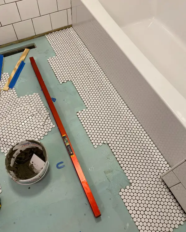 12 Tips for Installing a Penny Tile Floor in the Bathroom