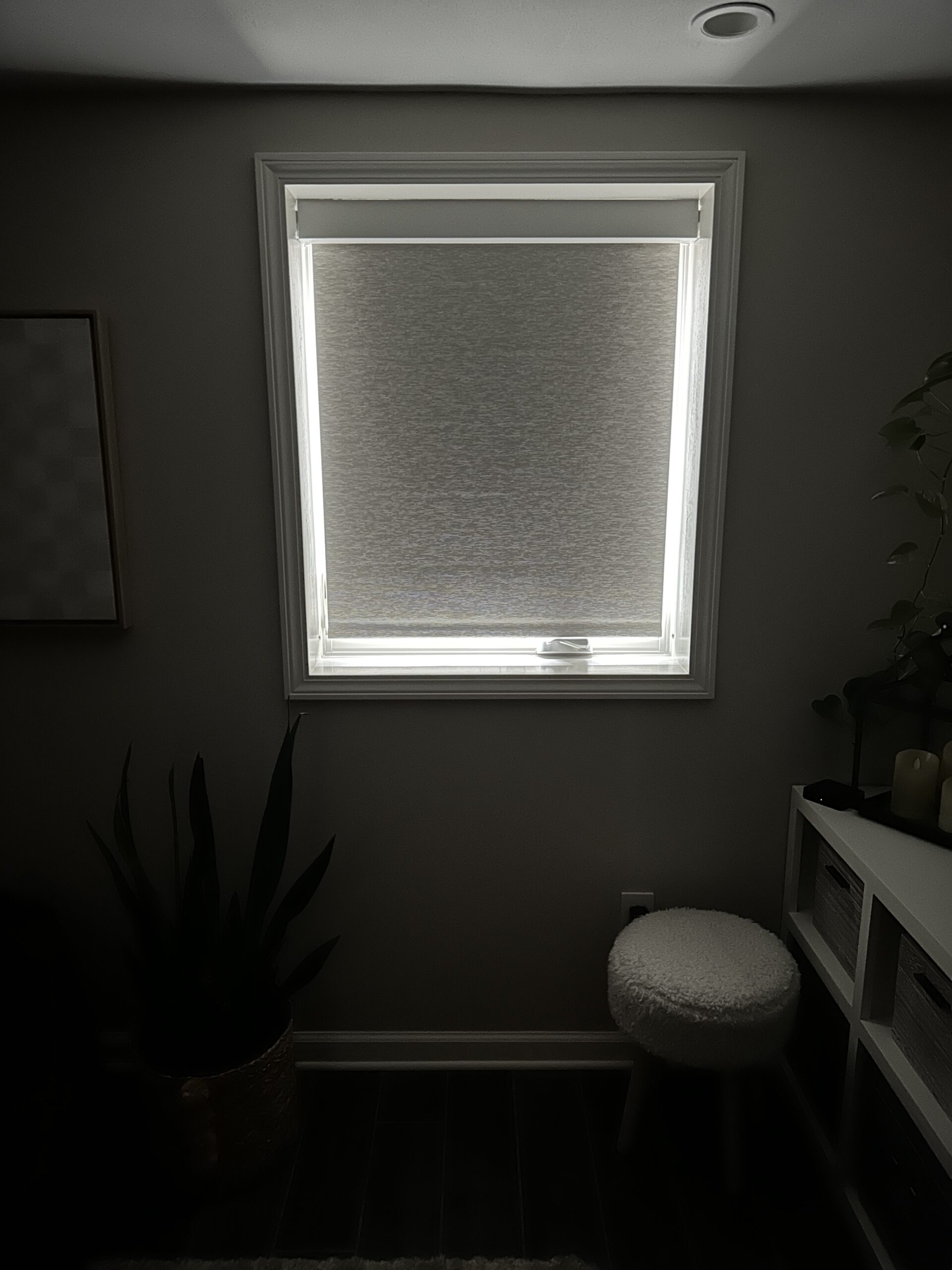 Window Treatment Idea: Motorized Shades Added to the Basement Windows ...