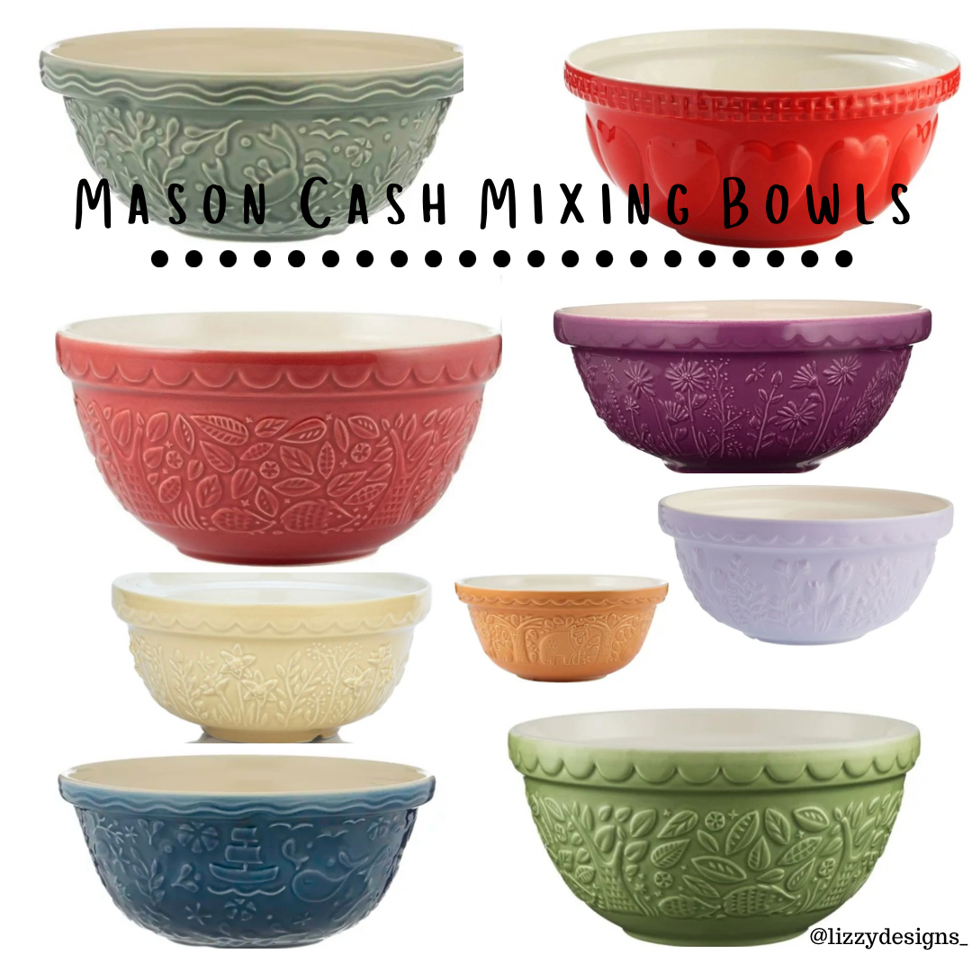 How to Add Color to Your Kitchen: Mason Cash Bowls - Lizzy Designs