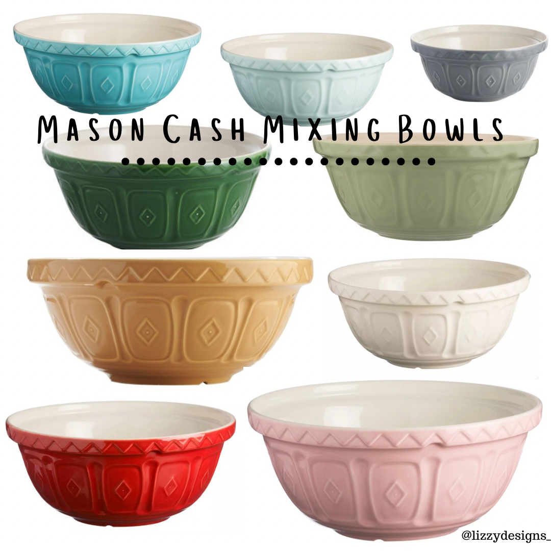 How to Add Color to Your Kitchen: Mason Cash Bowls - Lizzy Designs