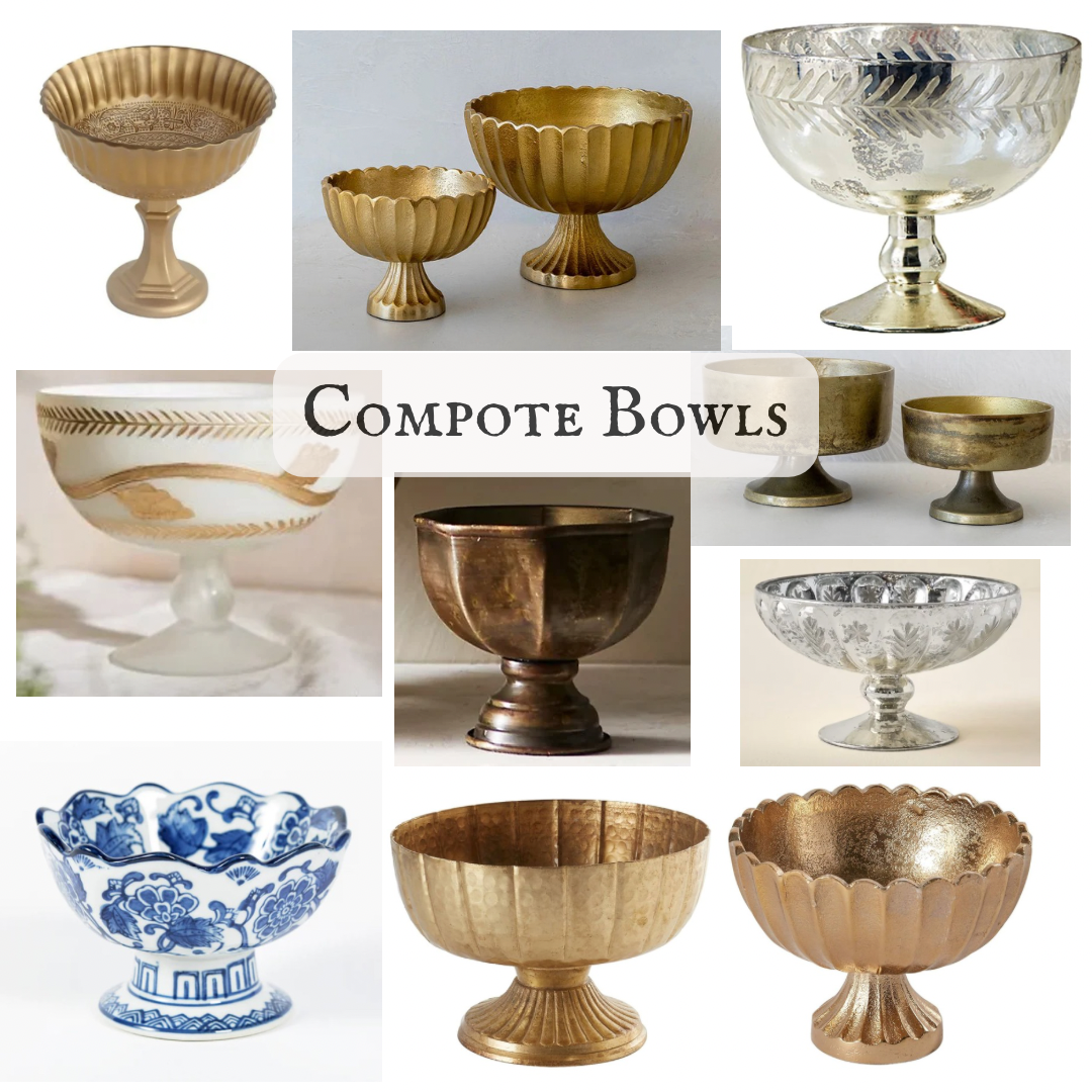 How to Make a Christmas Arrangement in a Compote Bowl